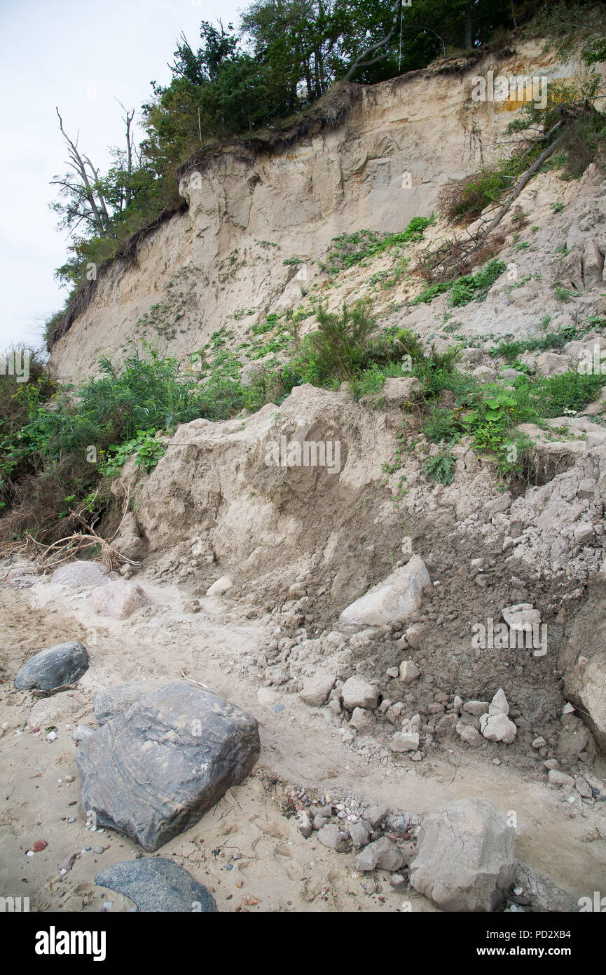 Cliff in Gdynia Orlowo, Poland. August 1st 2018 © Wojciech Strozyk ...