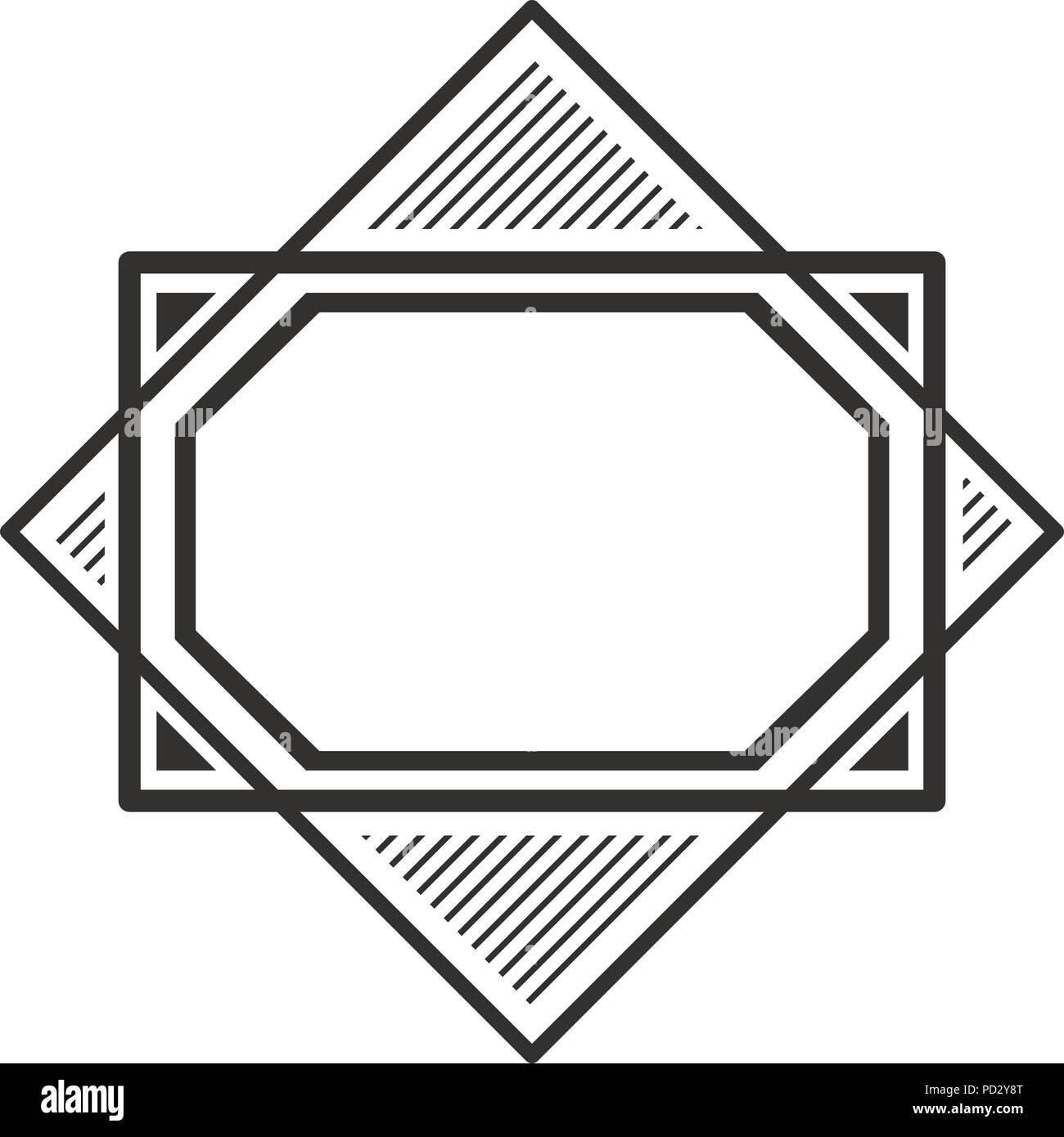 elegant rhombus frame decorative Stock Vector Image & Art - Alamy