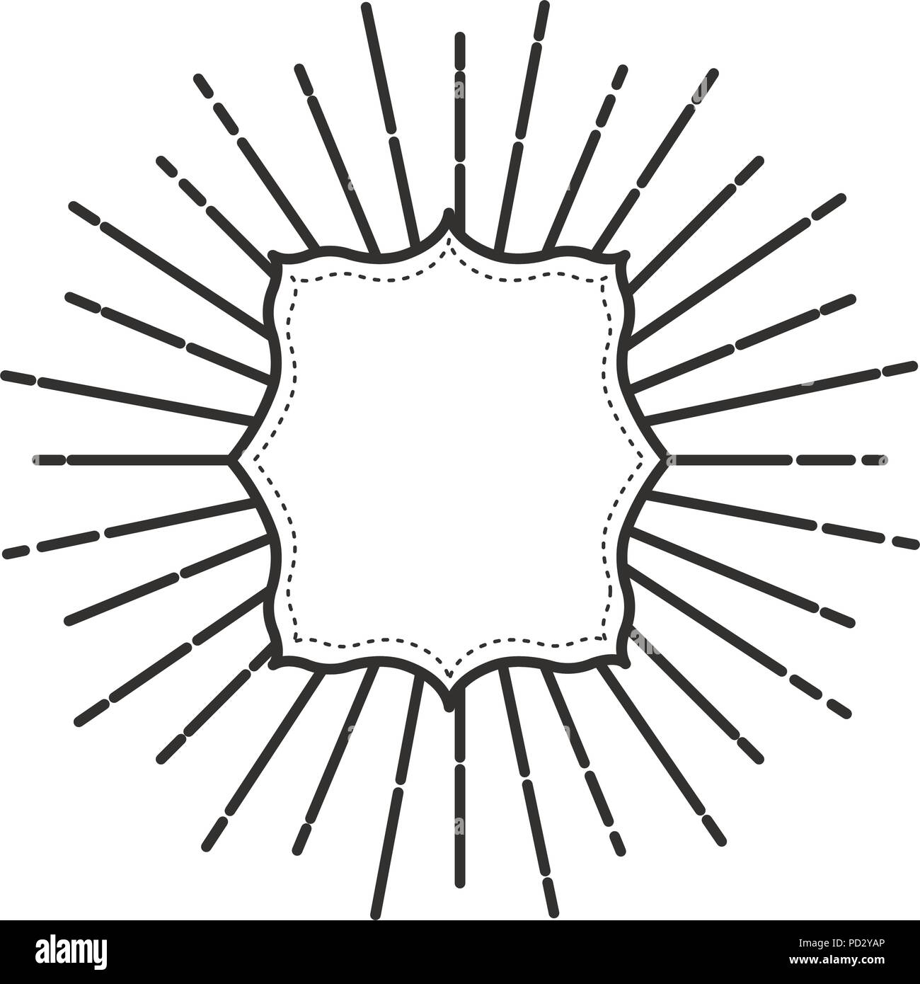 classic frame with burst Stock Vector Image & Art - Alamy