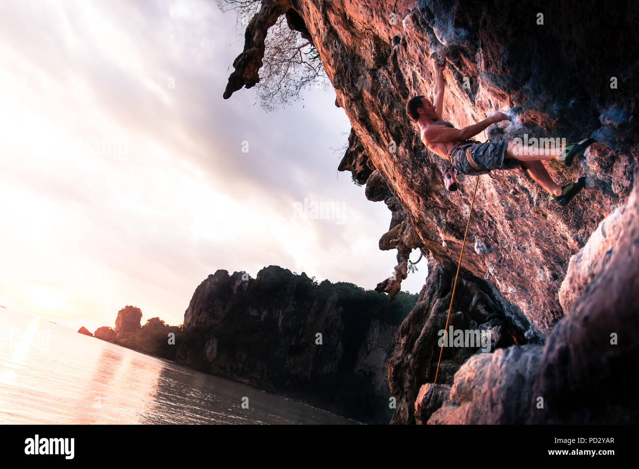 Limestone climbing thailand hi-res stock photography and images - Alamy