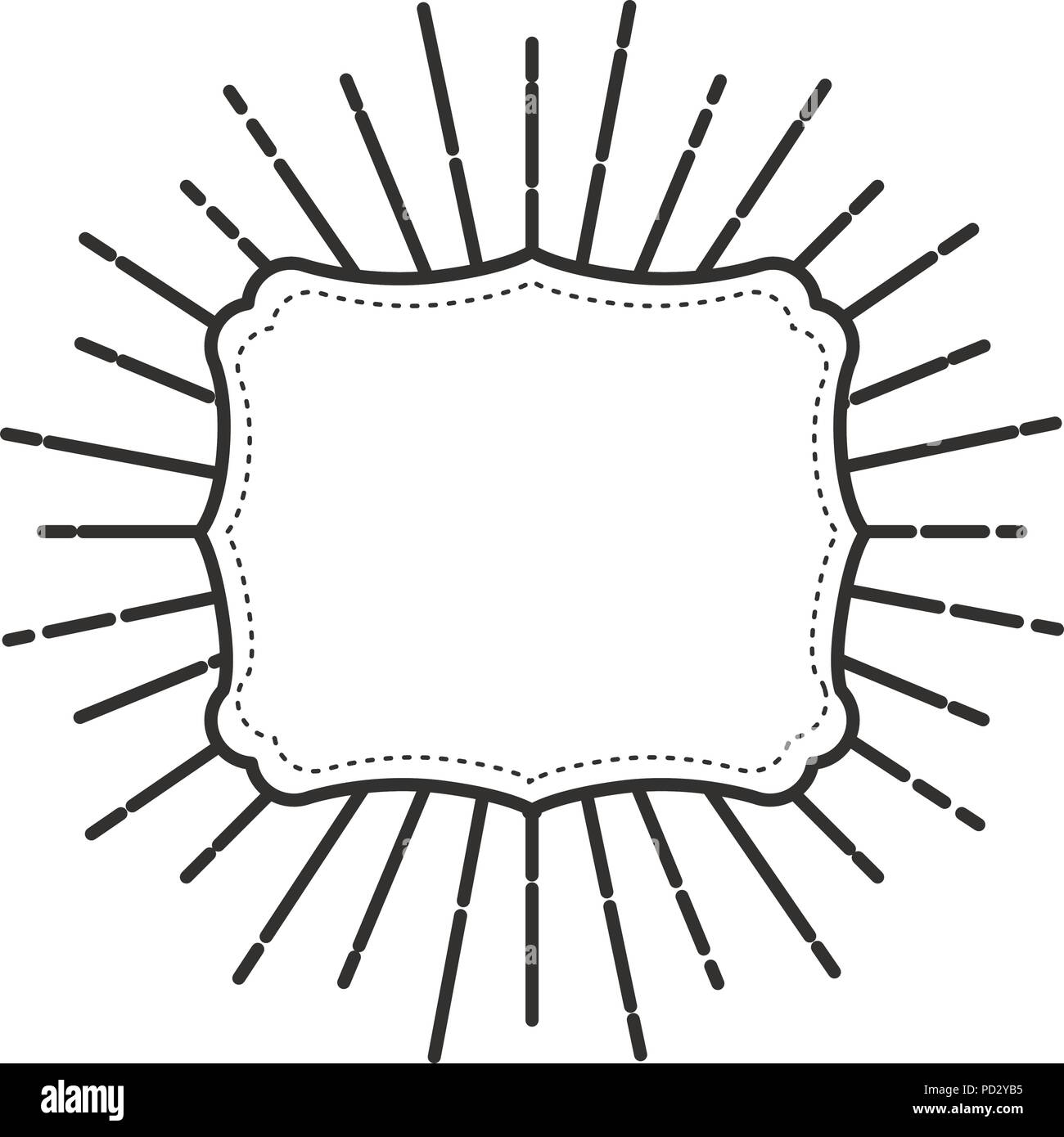 classic frame with burst Stock Vector Image & Art - Alamy