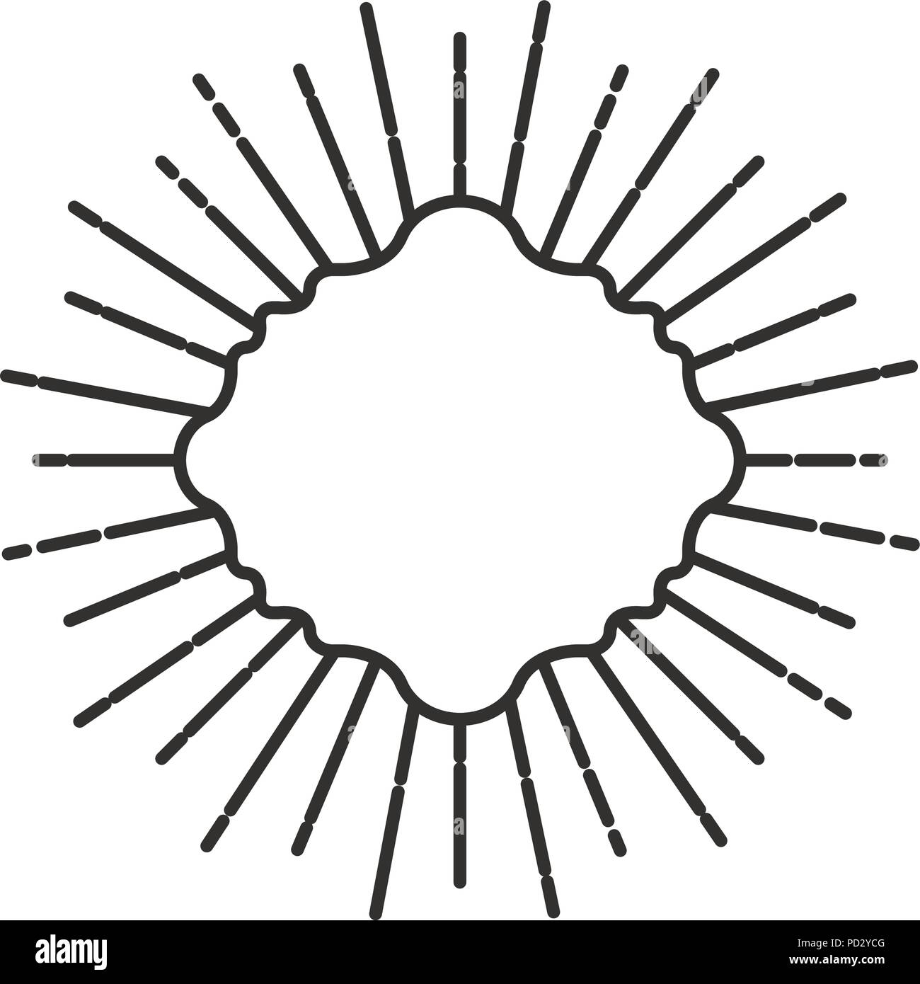 classic frame with burst Stock Vector Image & Art - Alamy