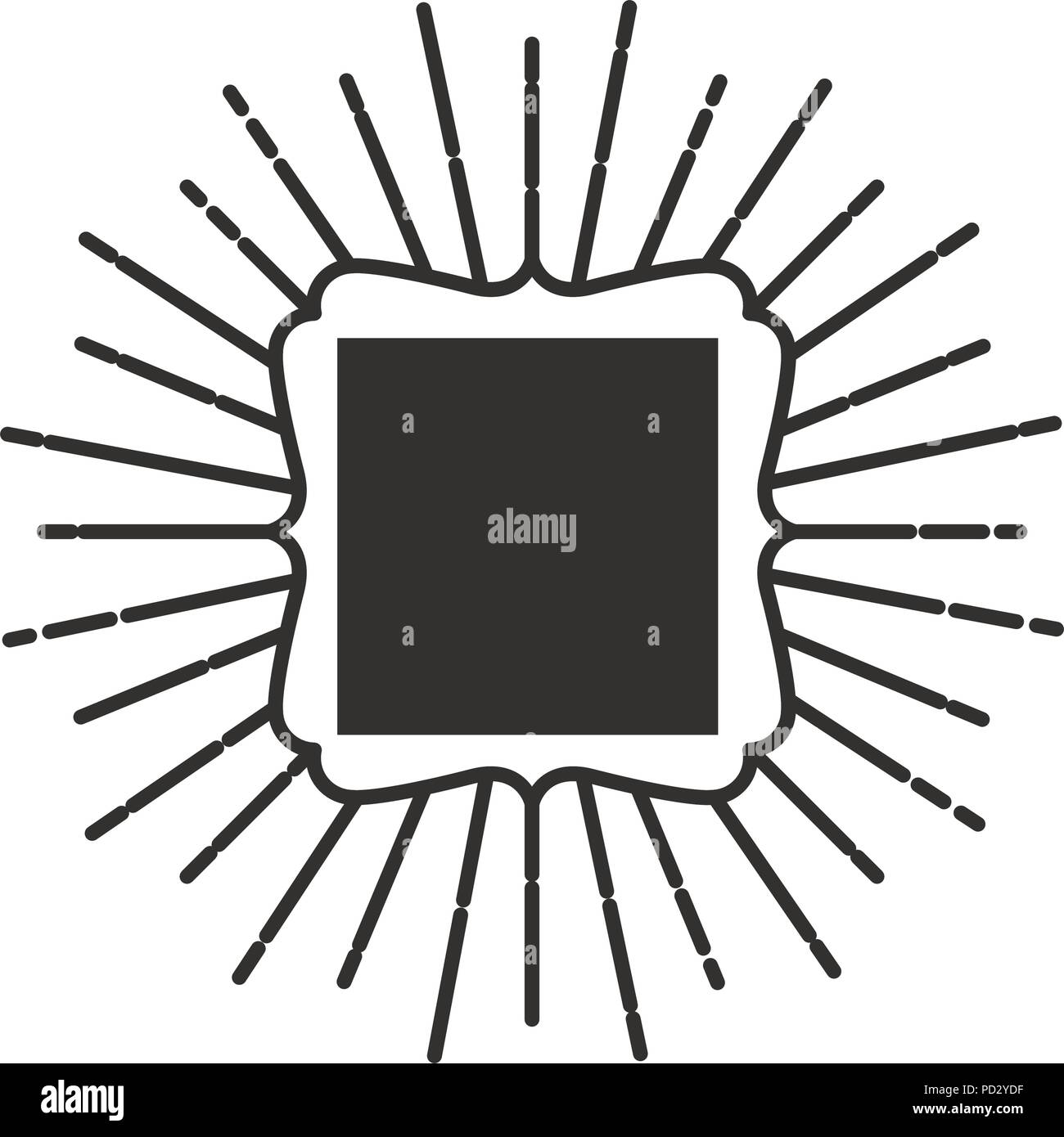 classic frame with burst Stock Vector Image & Art - Alamy