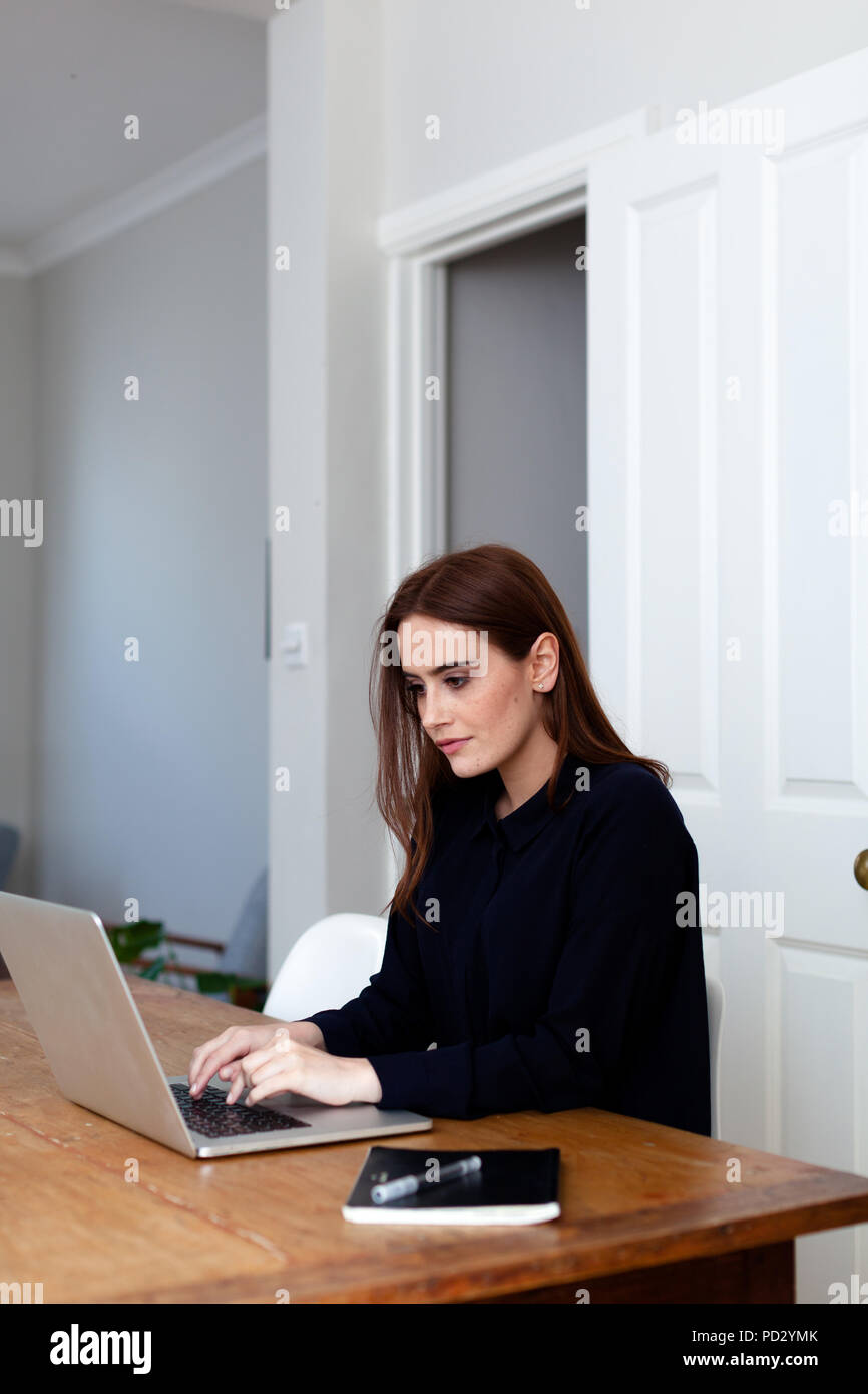 Laptop on the table hi-res stock photography and images - Alamy