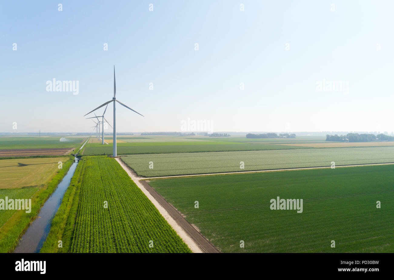 Summer wind turbines hi-res stock photography and images - Alamy