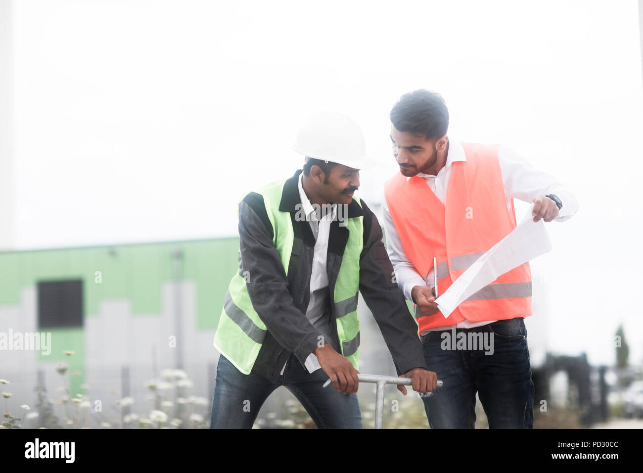 Engineers working on site Stock Photo - Alamy