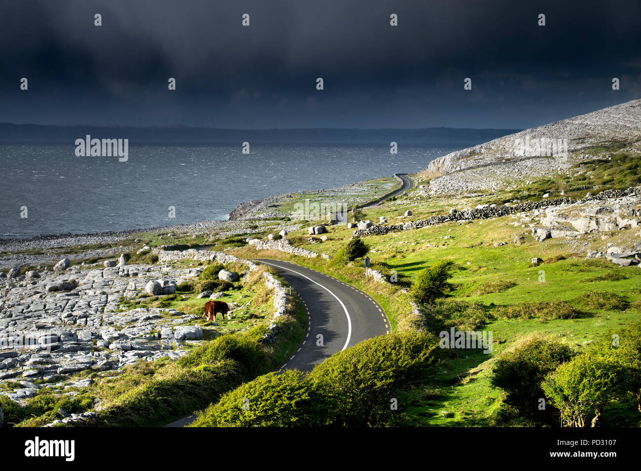 Fanore coast road, Fanore, Clare, Ireland Stock Photo - Alamy