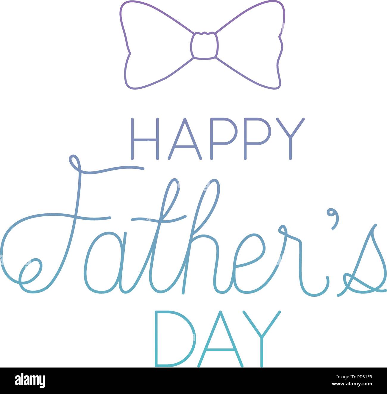 fathers day handmade font with bow tie Stock Vector Image & Art - Alamy