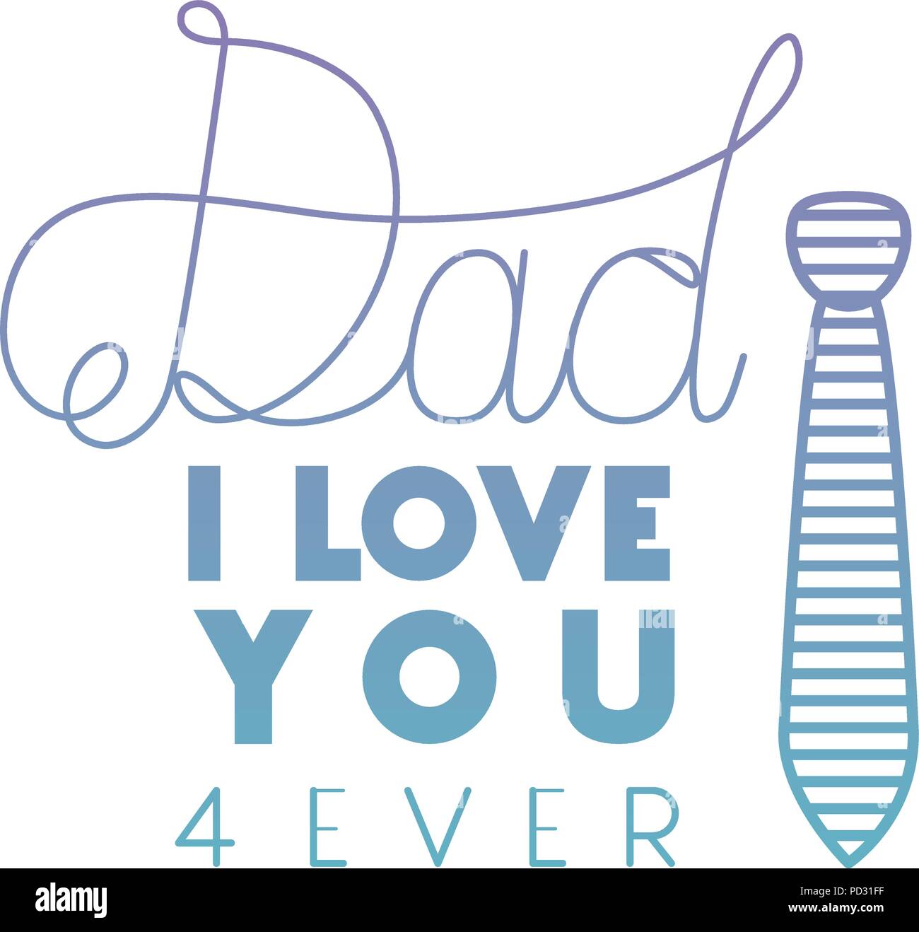 fathers day handmade font with necktie Stock Vector Image & Art - Alamy