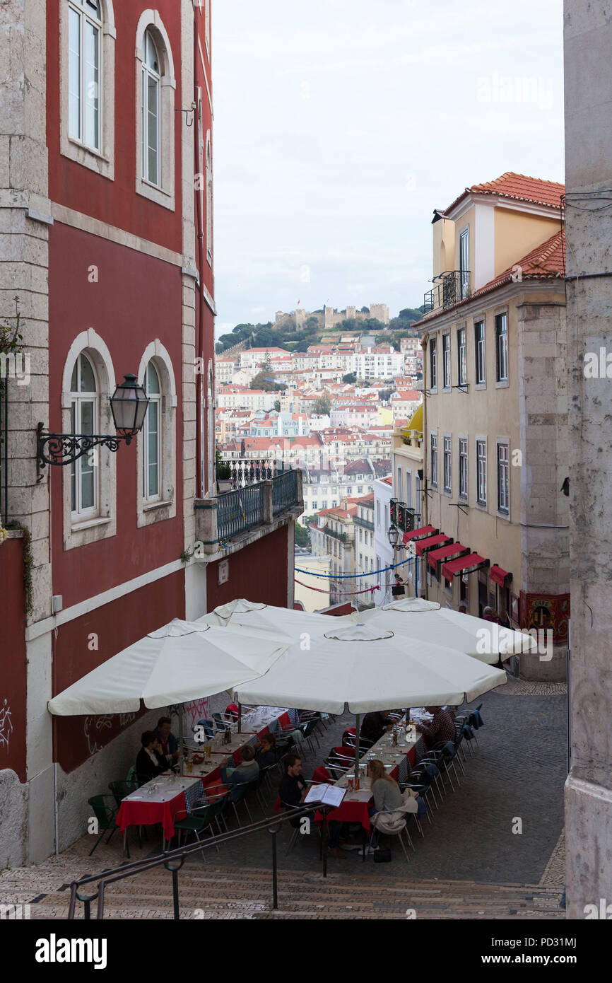 Lisbon restaurant view hi-res stock photography and images - Alamy