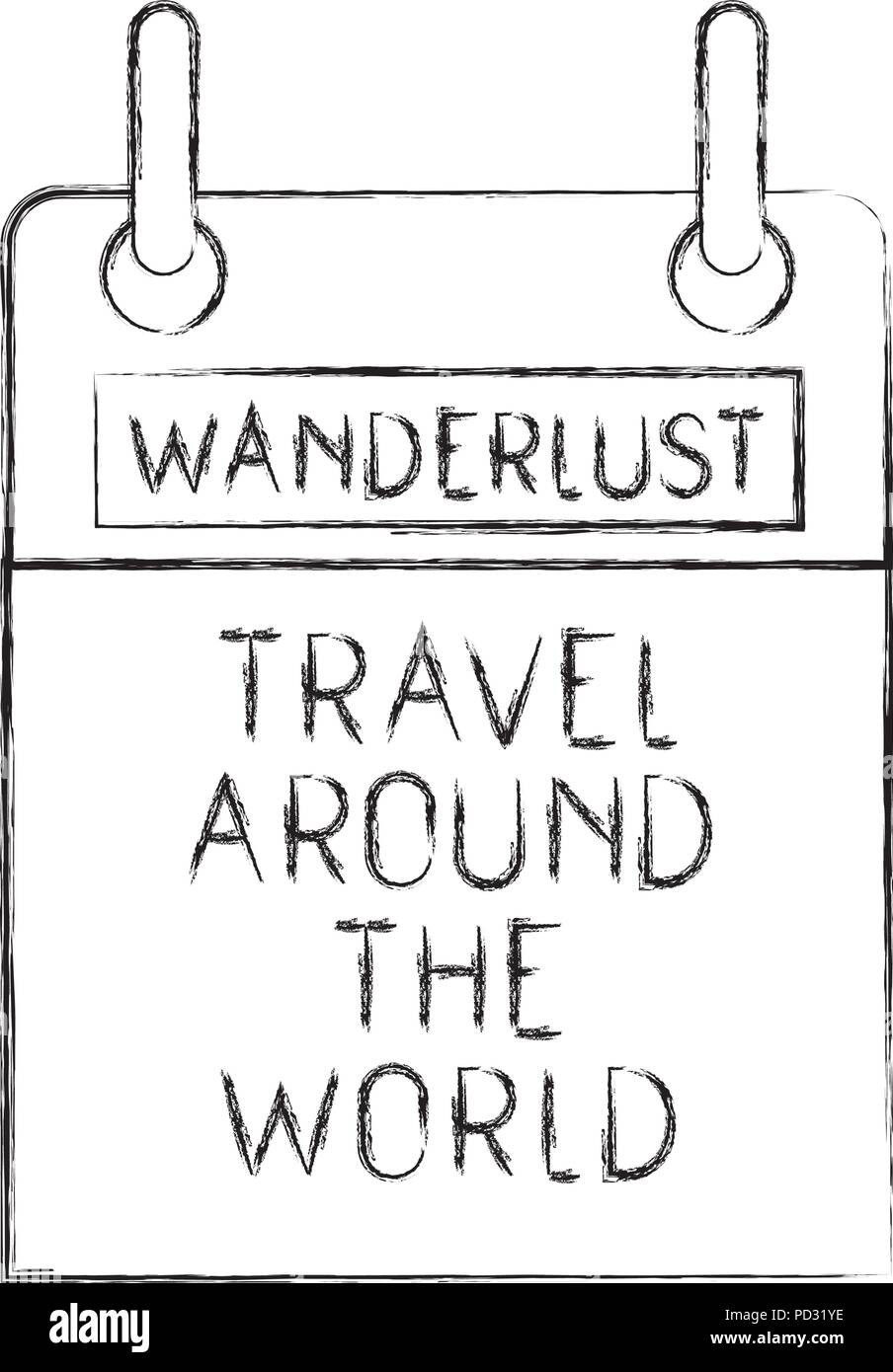 wanderlust travel around the world Stock Vector Image & Art - Alamy