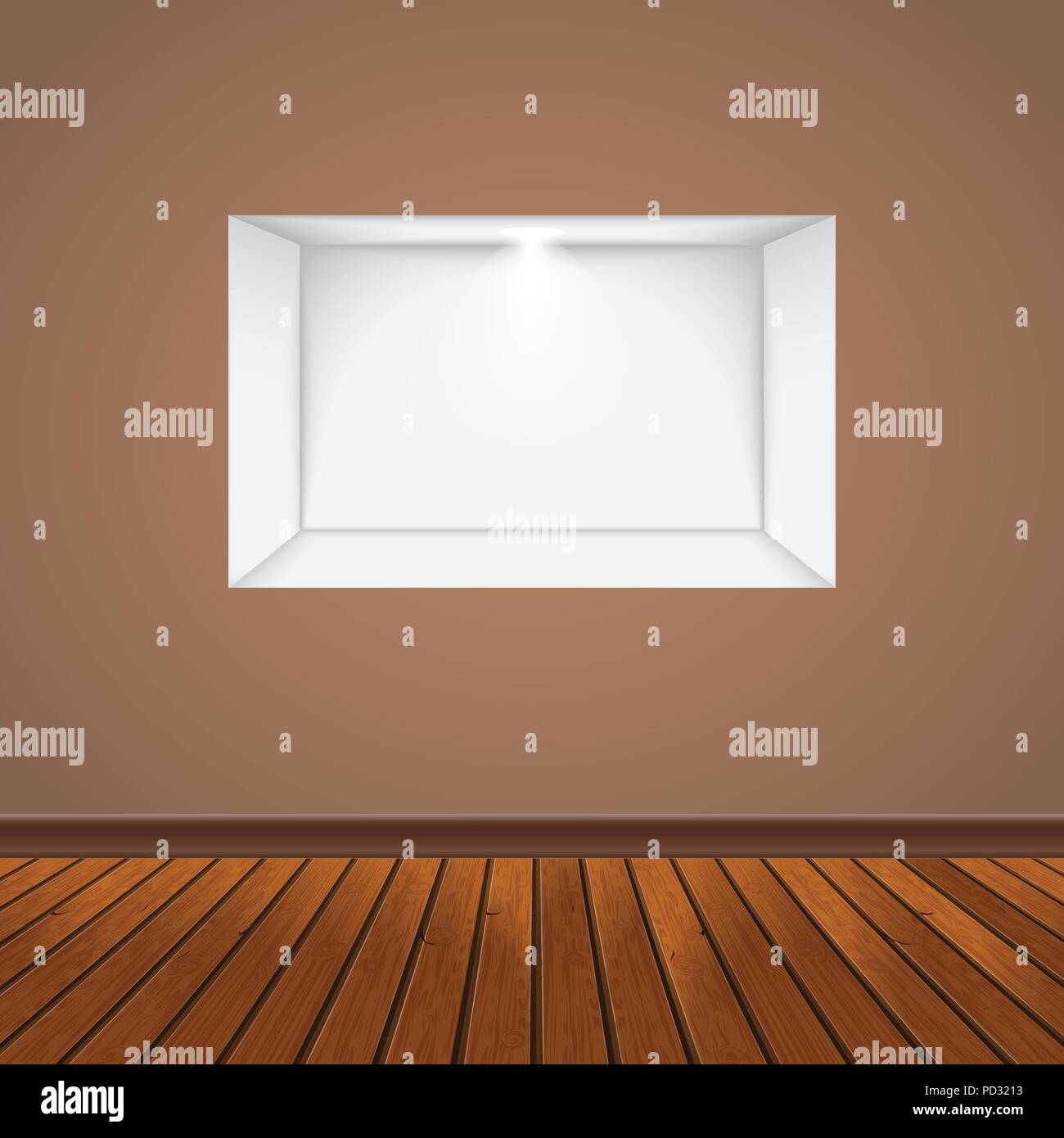 White wall empty niche Stock Vector Images - Alamy