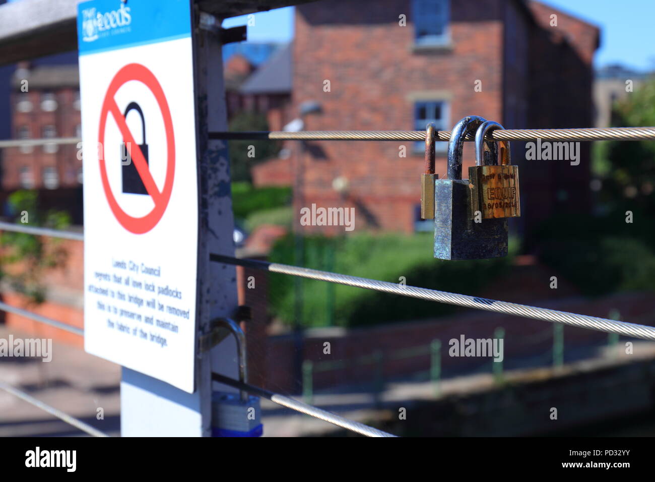 Love warning sign hi-res stock photography and images - Alamy