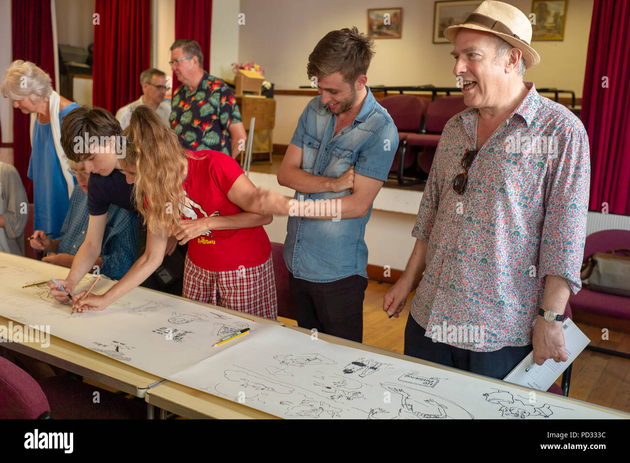 Martin Rowson internationally renowned cartoonist taking a masterclass ...