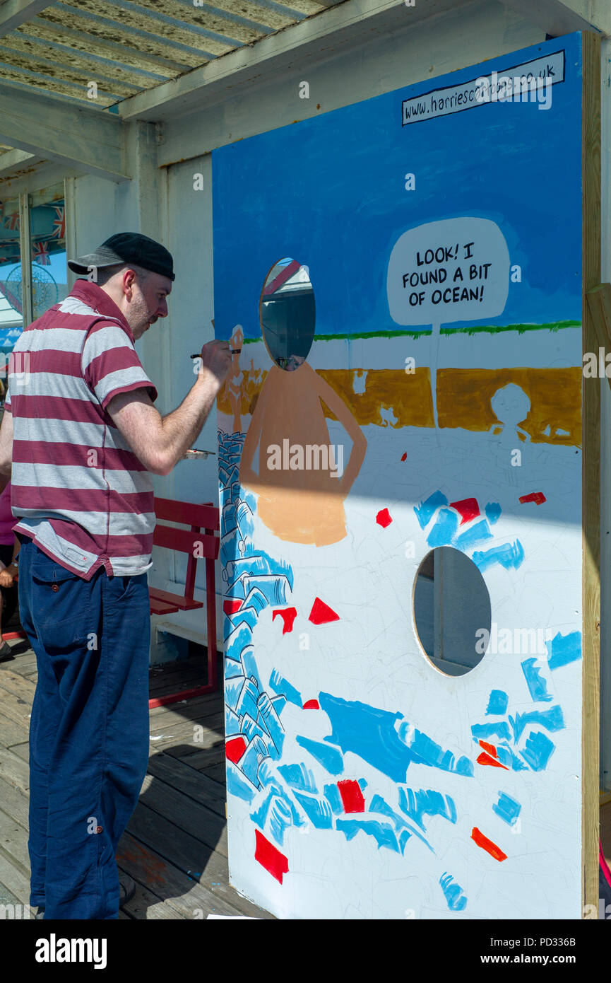 Cartoonist at the Pier Herne Bay as part of the Herne Bay Cartoon ...
