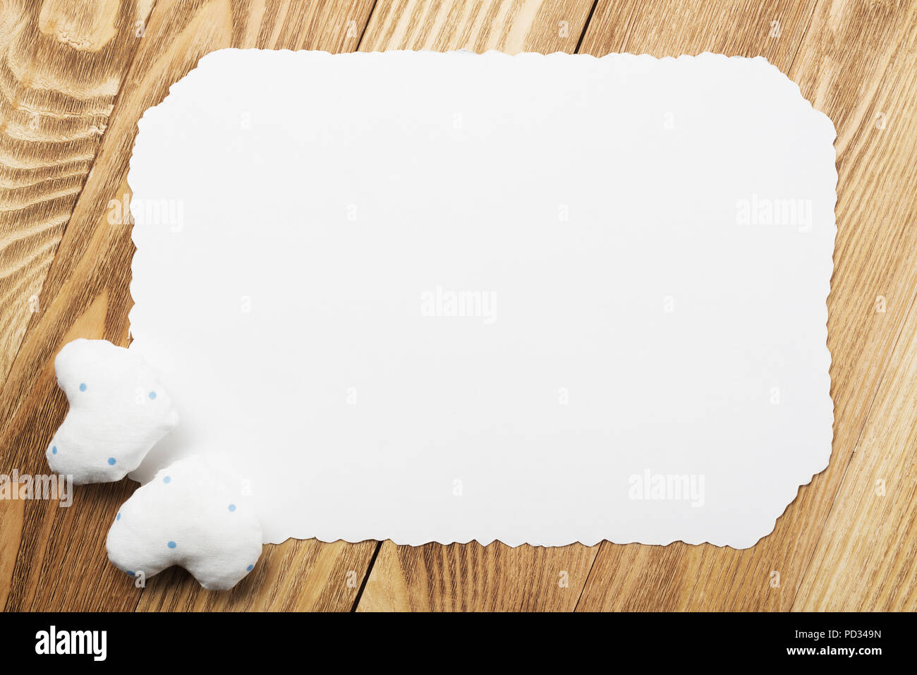 Blank paper for writing message Stock Photo - Alamy