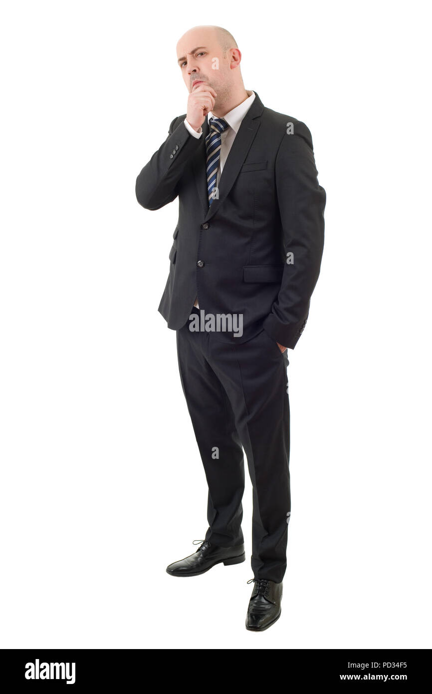 businessman full body isolated on white background Stock Photo - Alamy