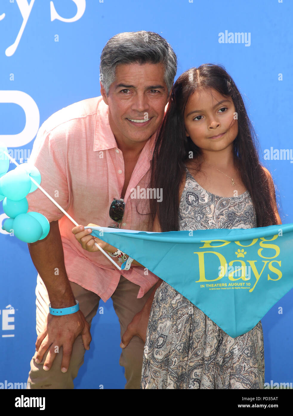 Century City, Ca. 5th Aug, 2018. Esai Morales, Daughter, at Premiere Of ...