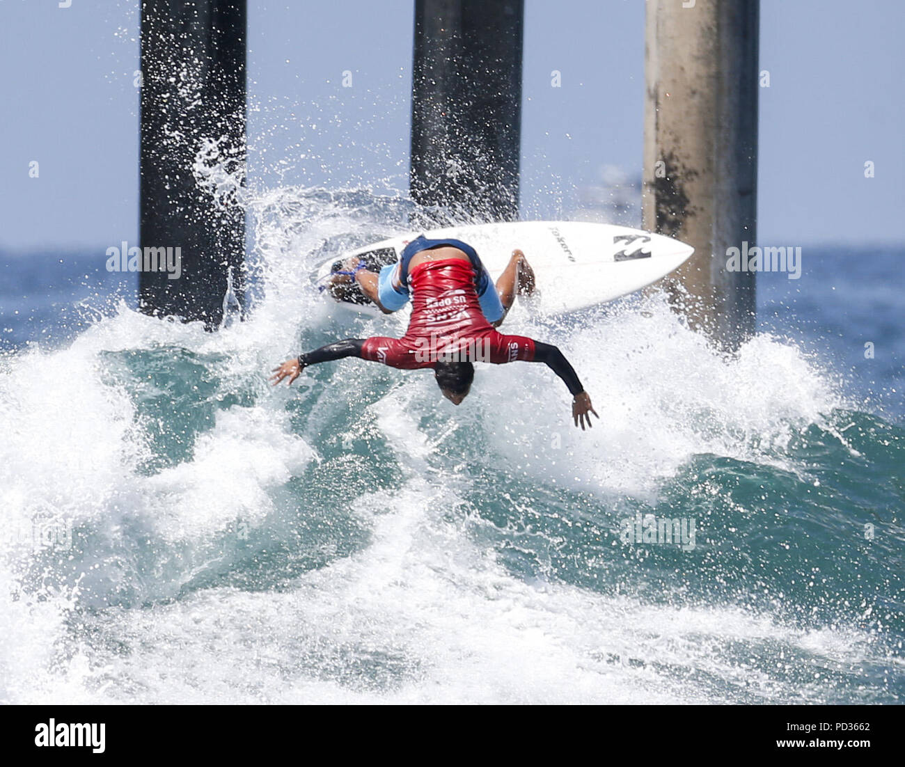 Los Angeles, California, USA. 5th Aug, 2018. Seth Moniz competes in the ...
