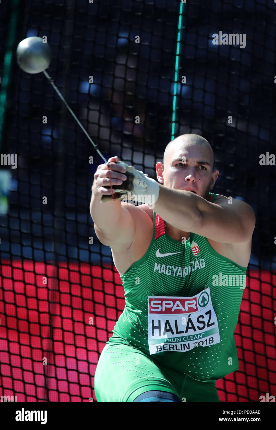 Berlin, Germany. 06 August 2018, Germany, Berlin, Athletics, Hammer ...