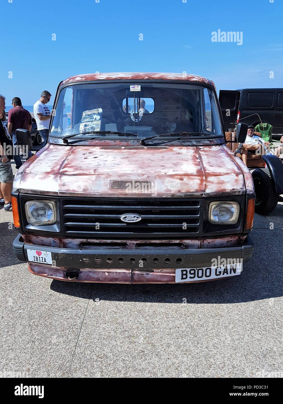 Blackpool, UK Classic Car Show 05.08.2018 - People enjoying display of ...