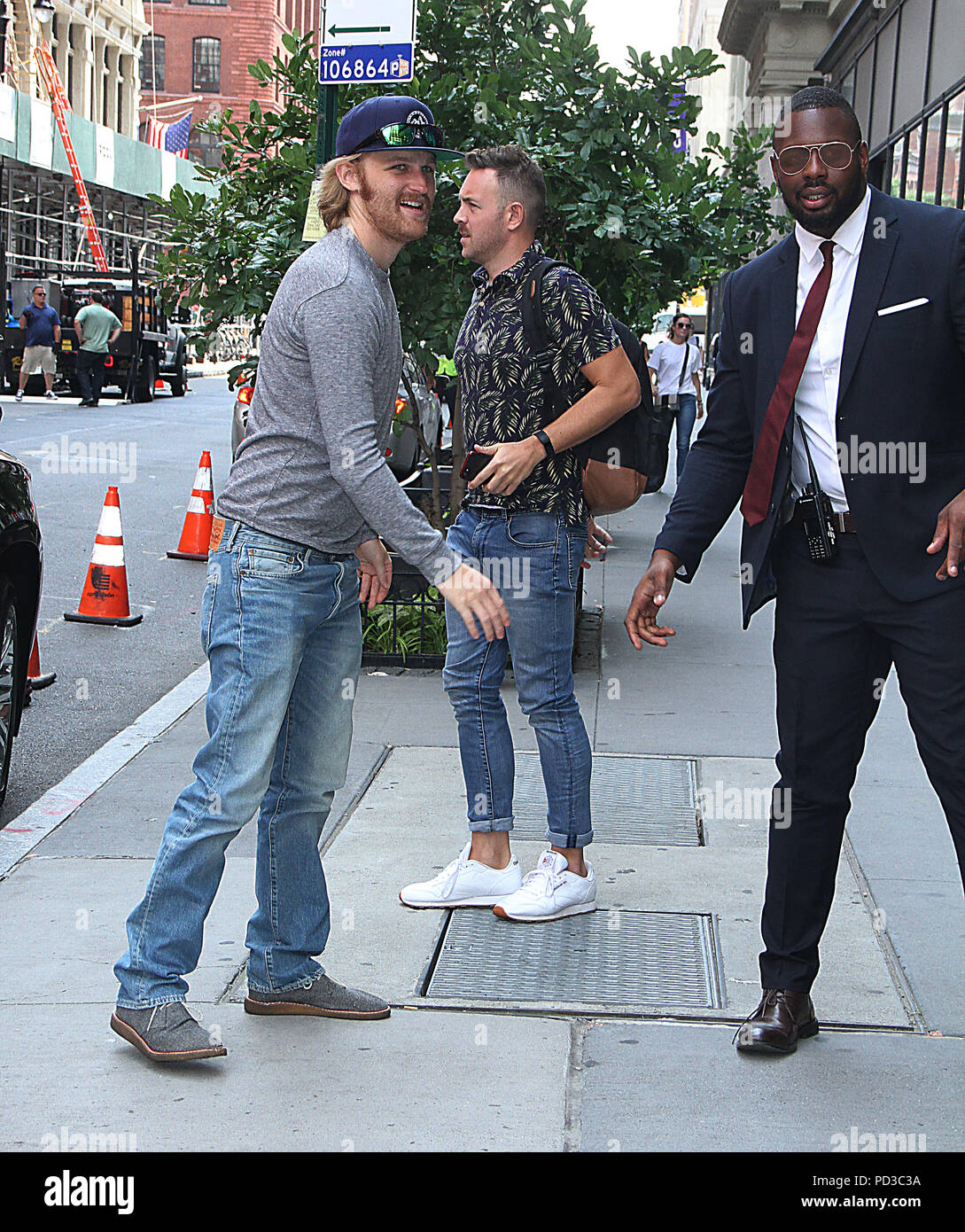 New York, NY, USA. 06th Aug, 2018. Wyatt Russell seen at Build Series ...