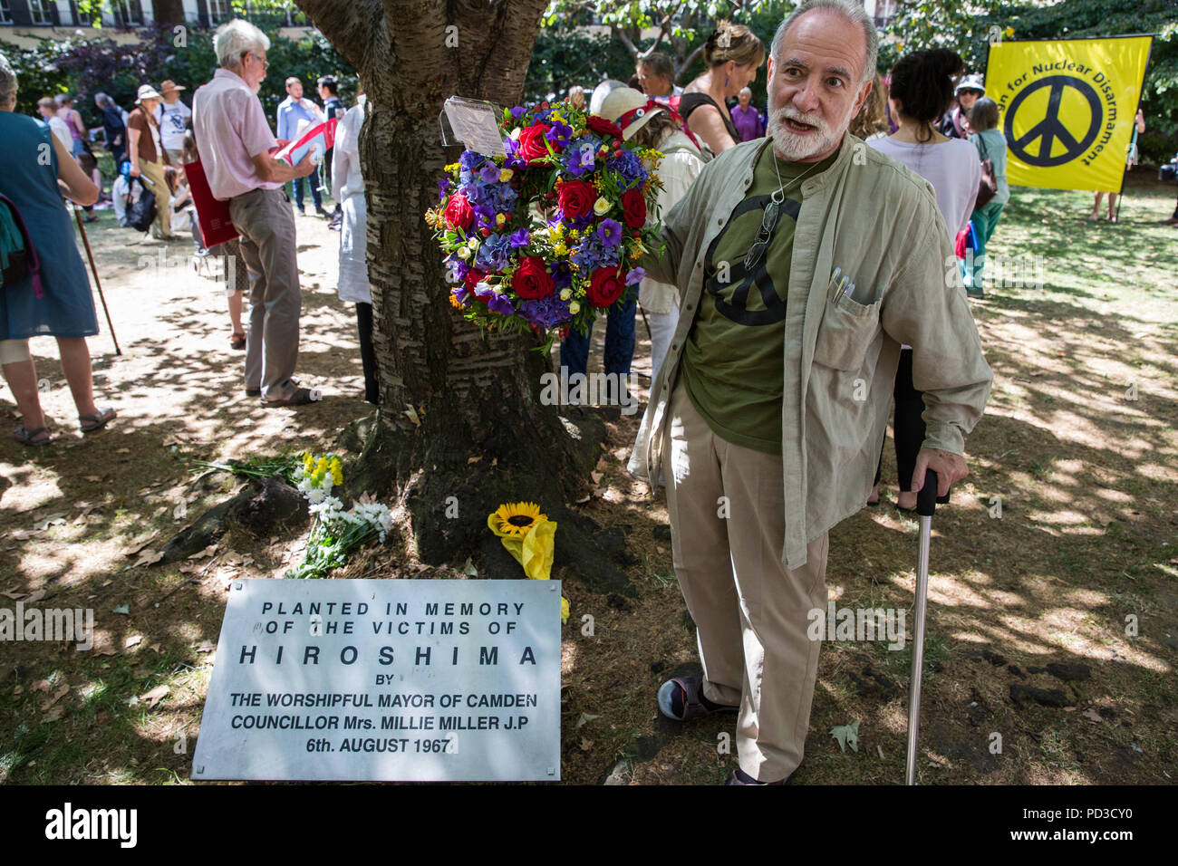 London, UK. 6th August, 2018. Bernard Miller, son of Cllr Millie Miller ...