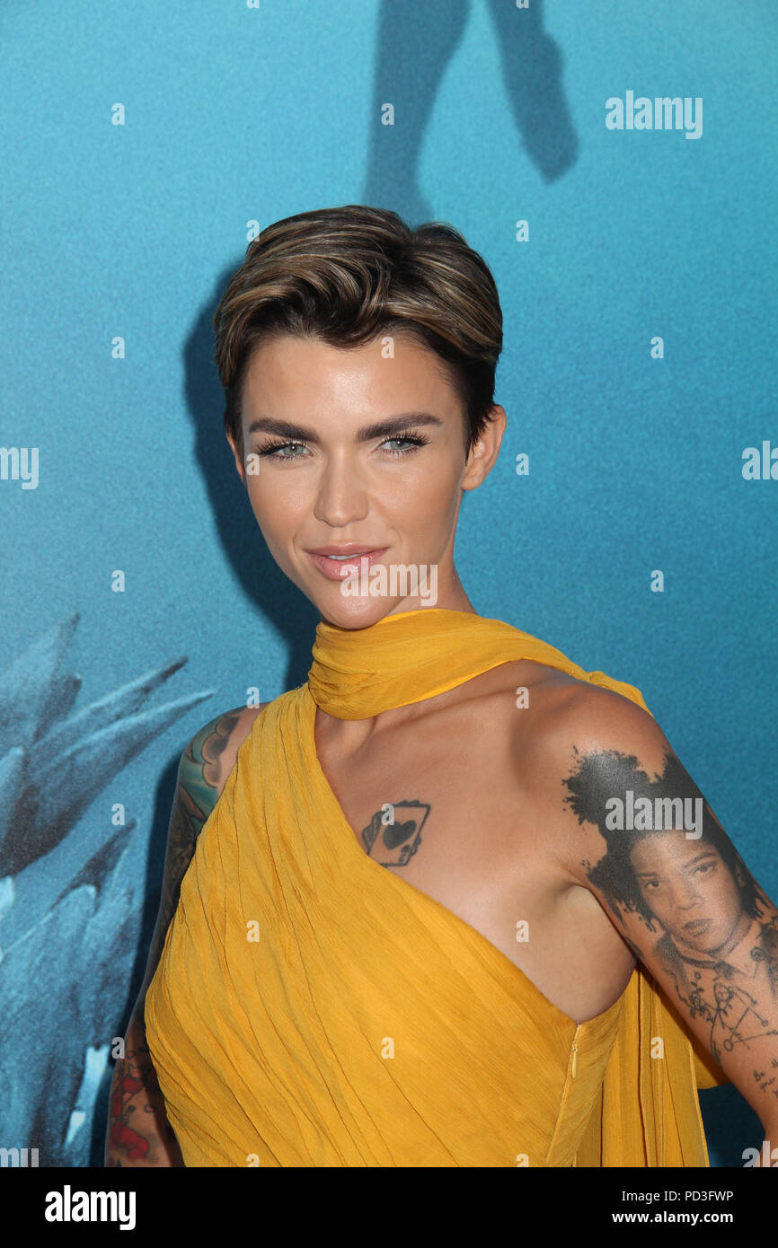 Ruby Rose 08/06/2018 The U.S. Premiere of "The MEG" held at the TCL ...