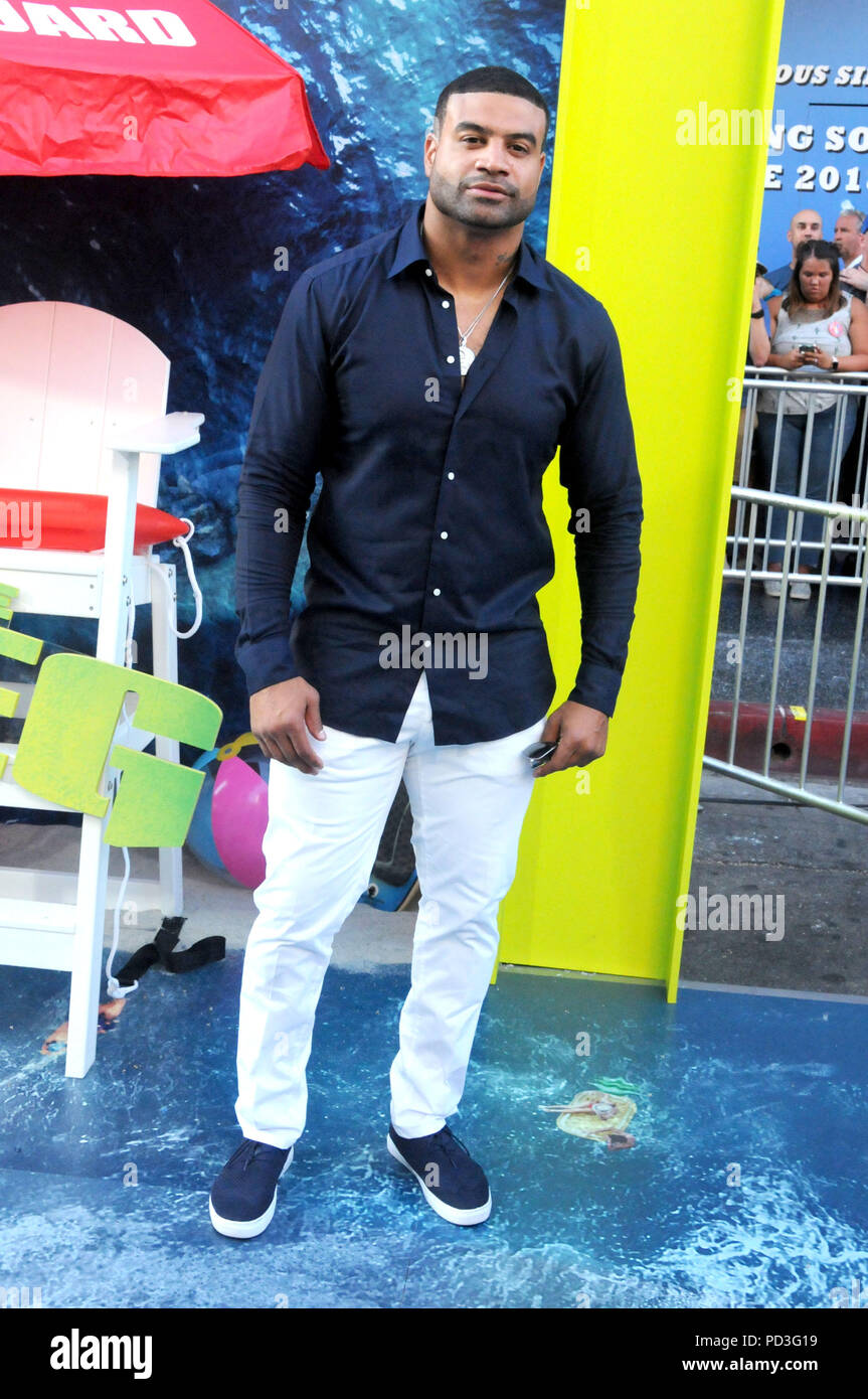 HOLLYWOOD, CA - AUGUST 6: Football linebacker Shawne Merriman attends ...