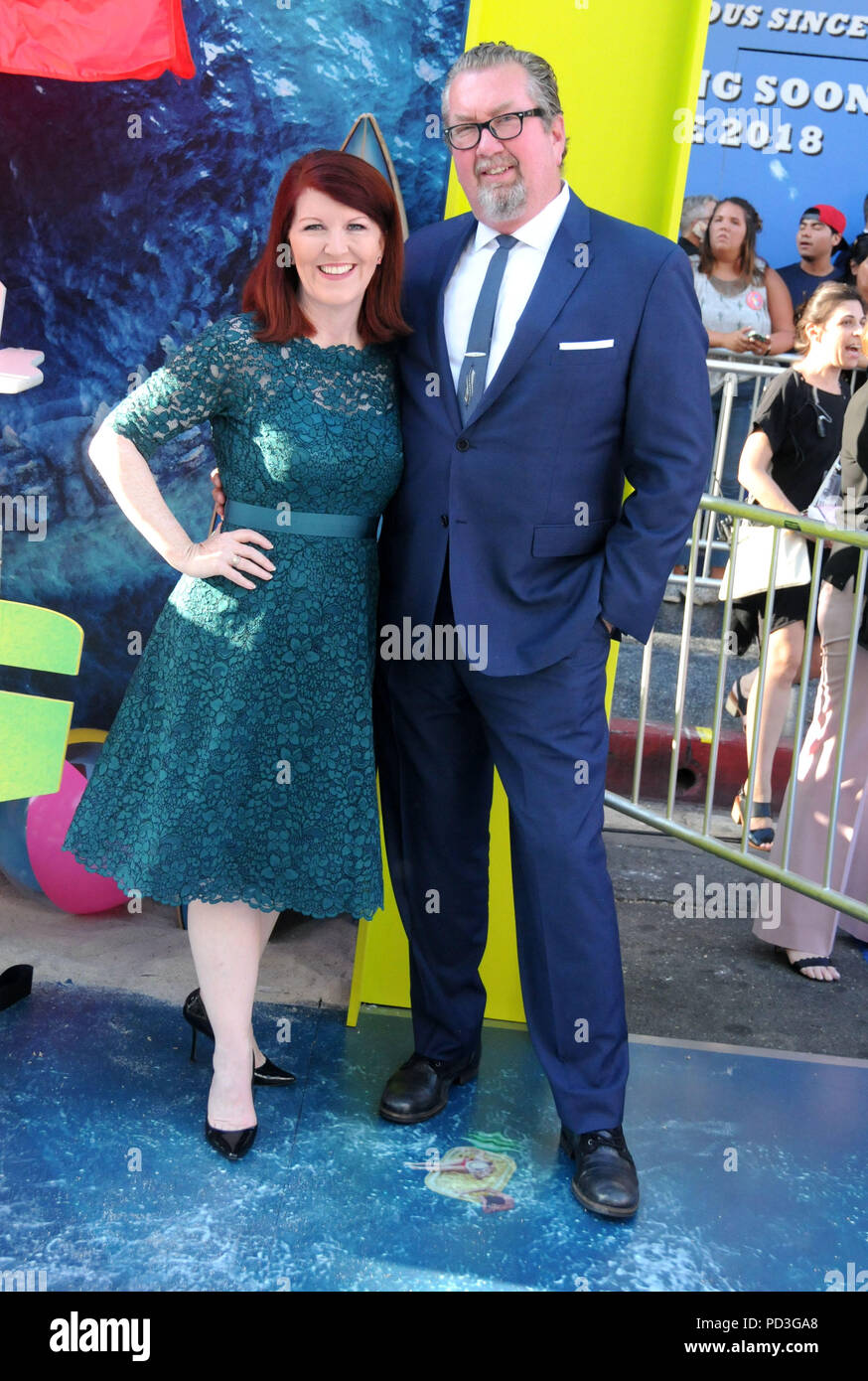 HOLLYWOOD, CA - AUGUST 6: Actress Kate Flannery and husband Chris ...