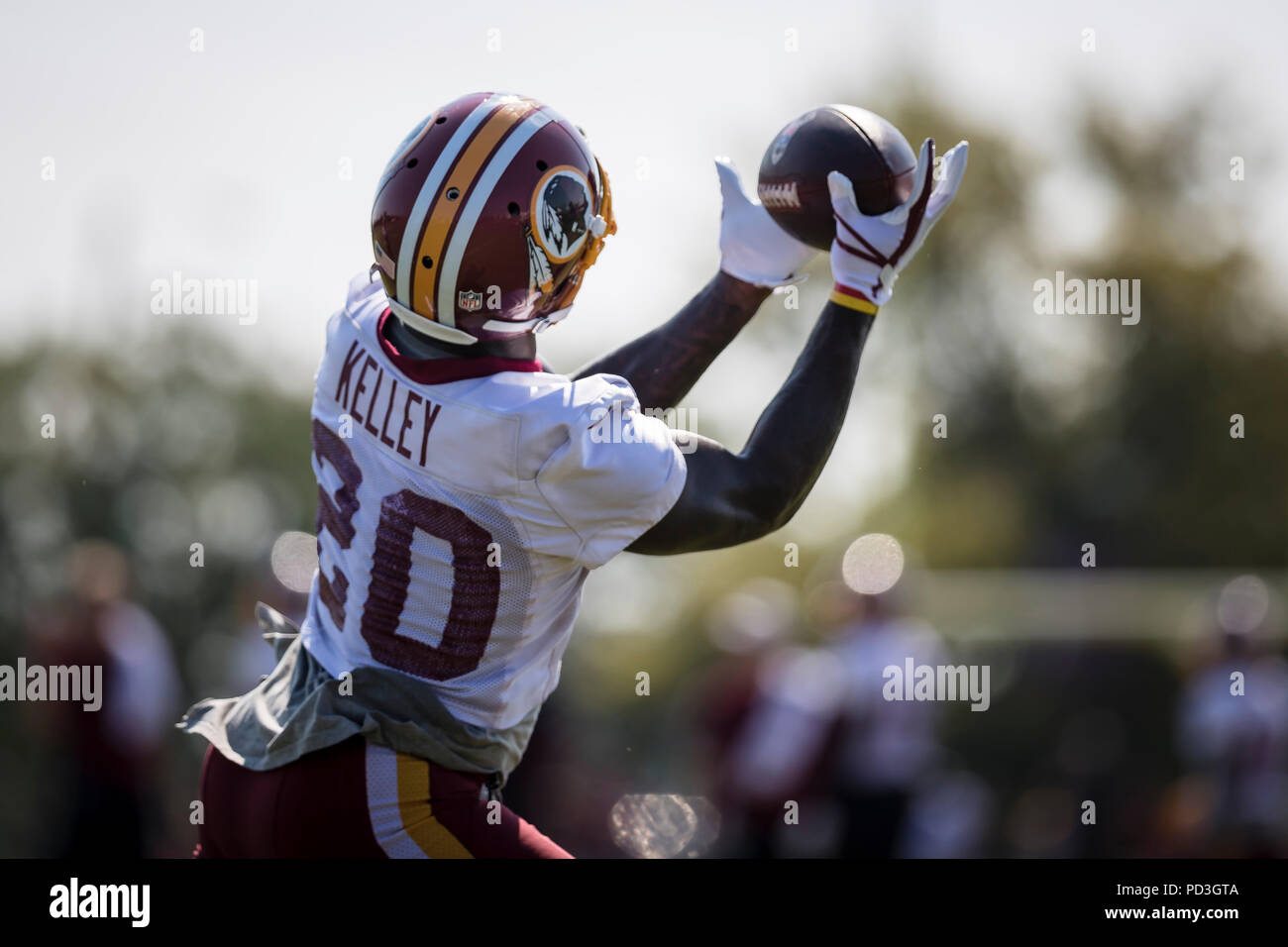 August 06, 2018: Washington Redskins running back Rob Kelley (20 ...