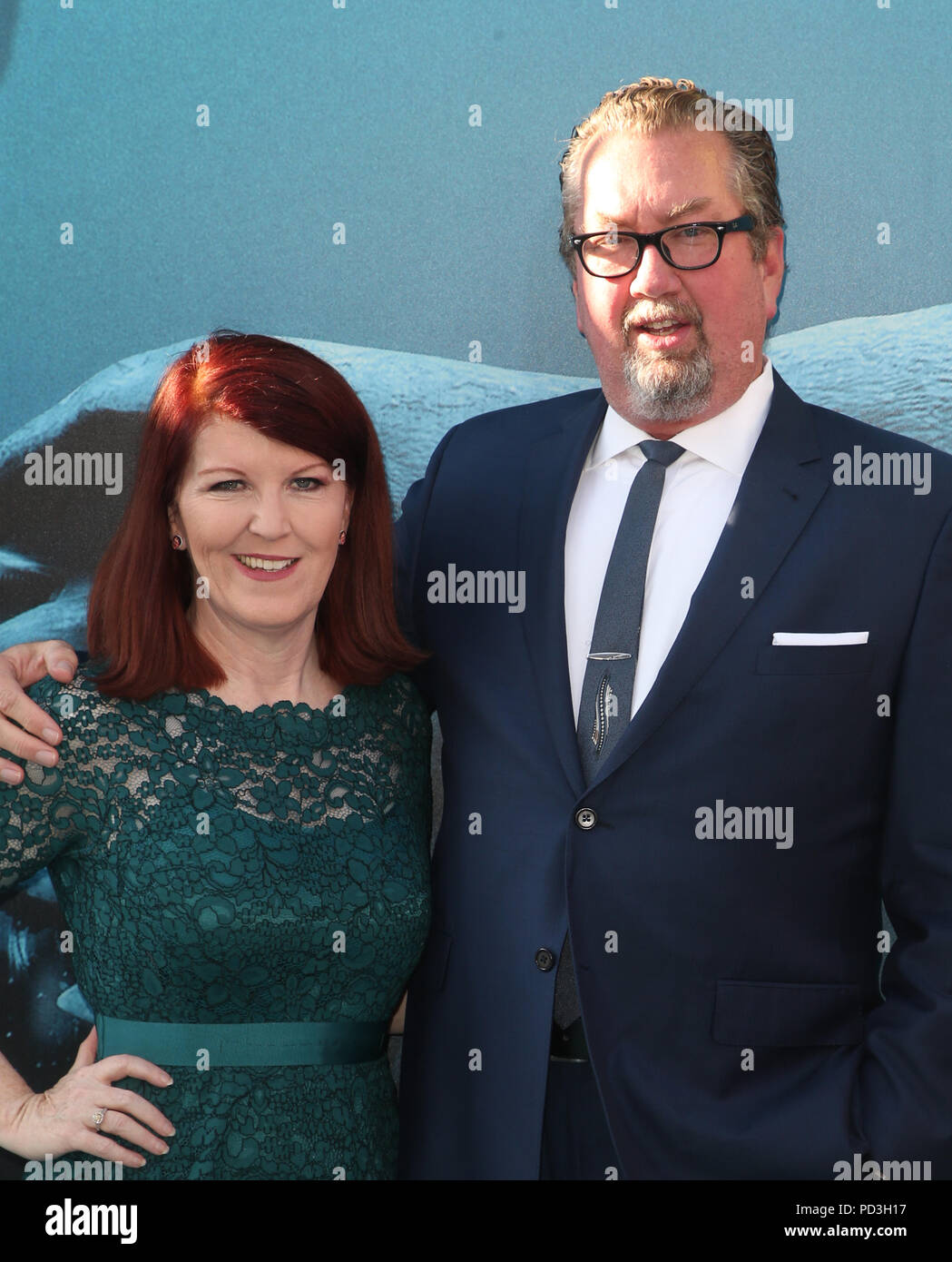 Hollywood, Ca. 6th Aug, 2018. Kate Flannery, Chris Haston, at Warner ...