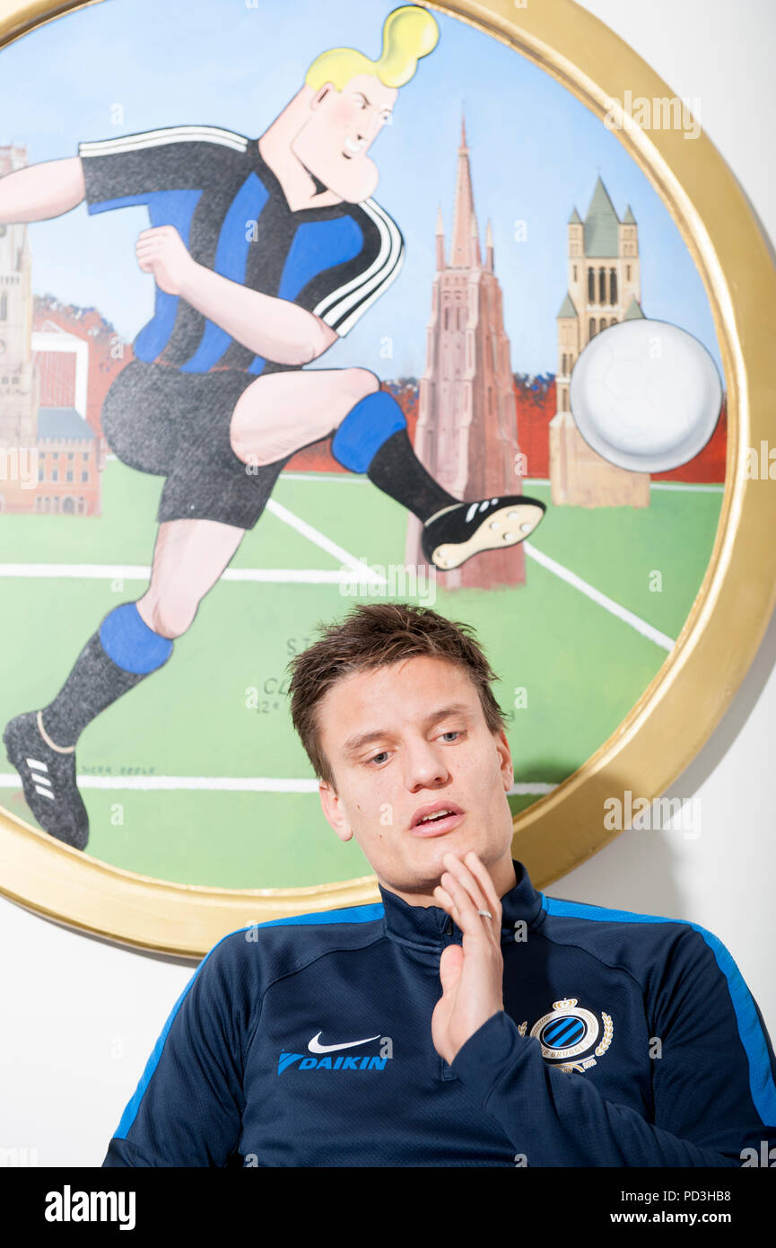 Club Brugge football player Jelle Vossen (Belgium, 02/02/2017 Stock ...