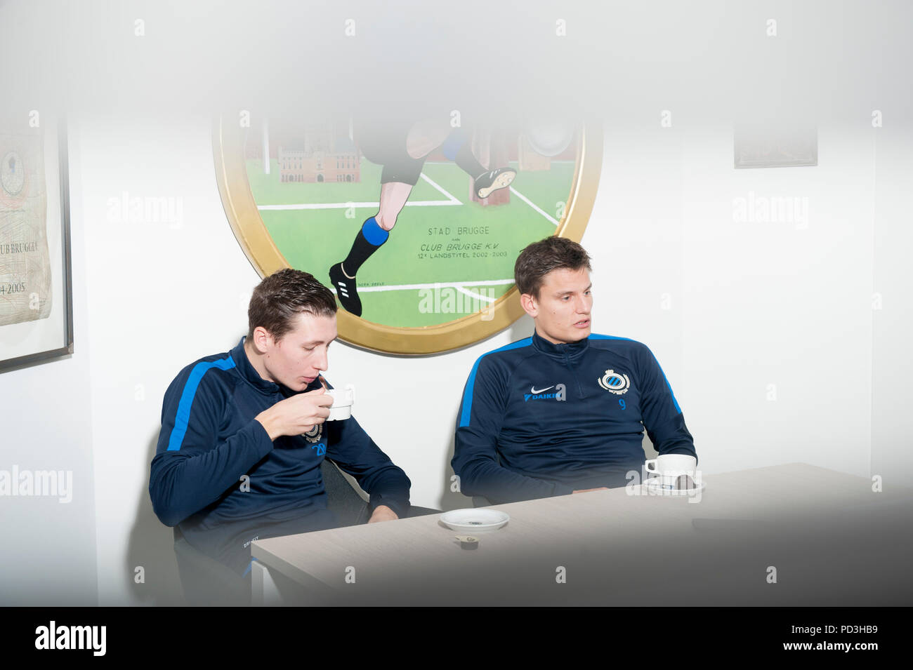 Club Brugge football players Hans Vanaken and Jelle Vossen (Belgium, 02 ...