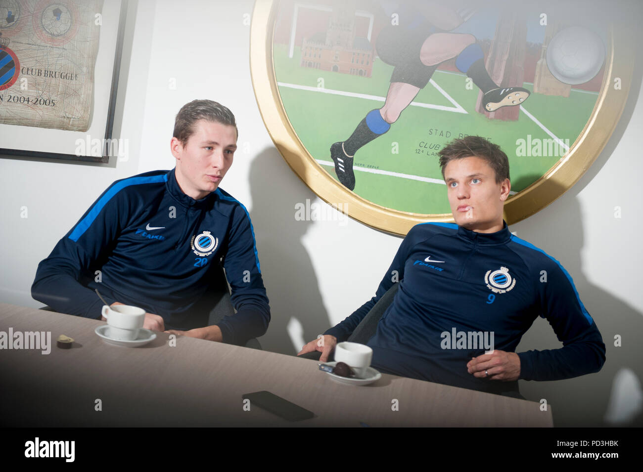 Club Brugge football players Hans Vanaken and Jelle Vossen (Belgium, 02 ...