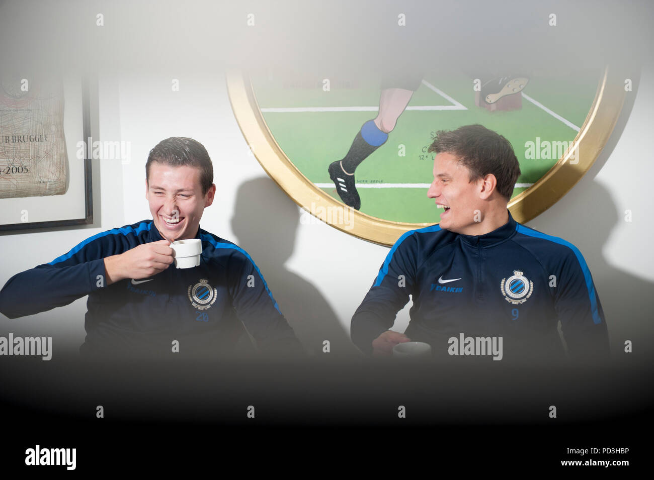 Club Brugge football players Hans Vanaken and Jelle Vossen (Belgium, 02 ...