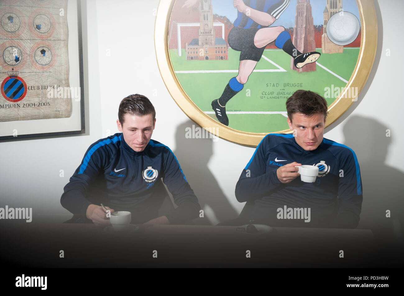Club Brugge football players Hans Vanaken and Jelle Vossen (Belgium, 02 ...