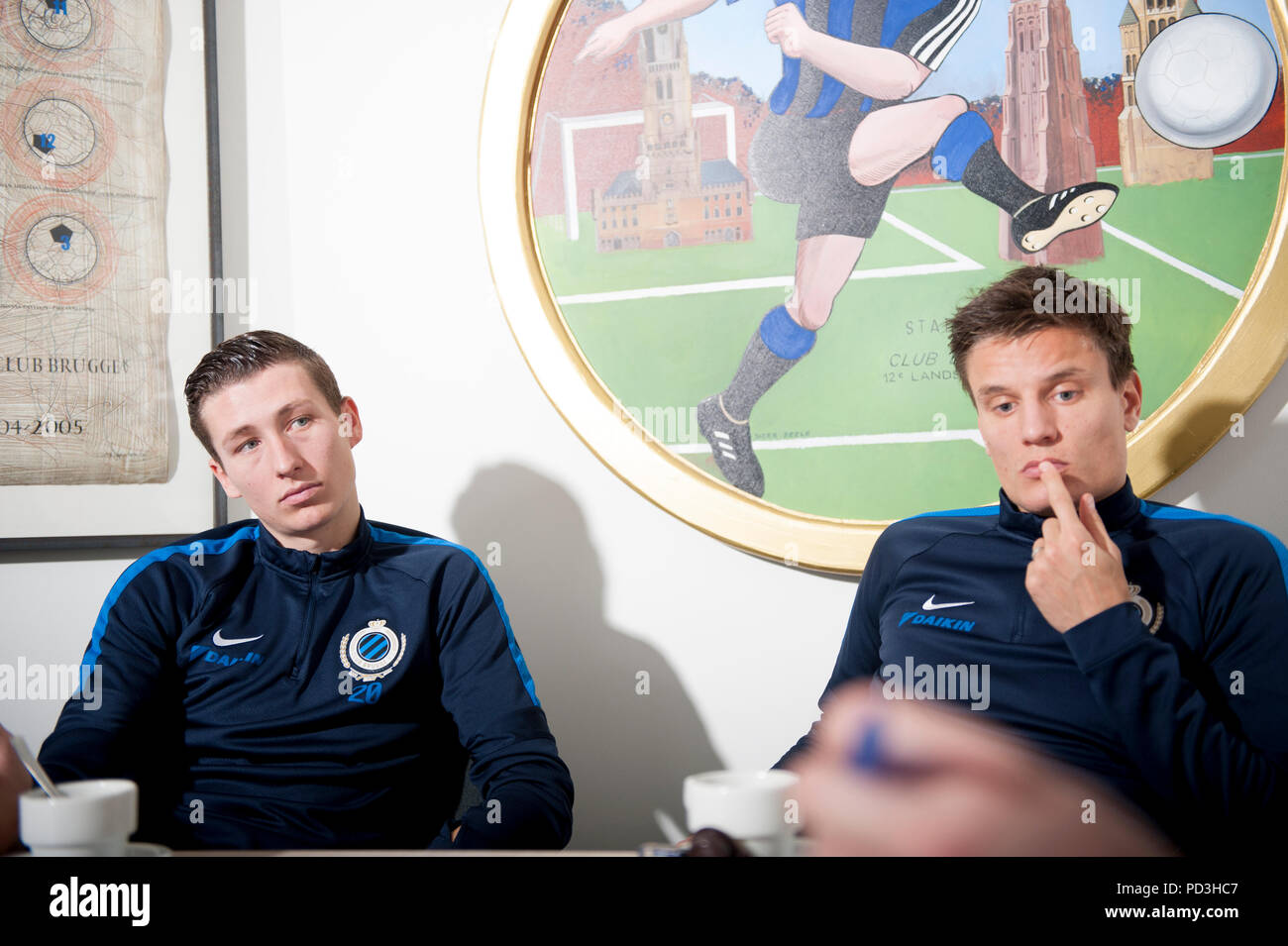 Club Brugge football players Hans Vanaken and Jelle Vossen (Belgium, 02 ...