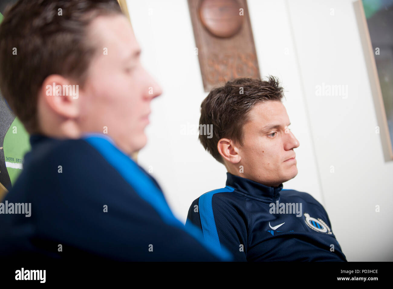 Club Brugge football players Hans Vanaken and Jelle Vossen (Belgium, 02 ...