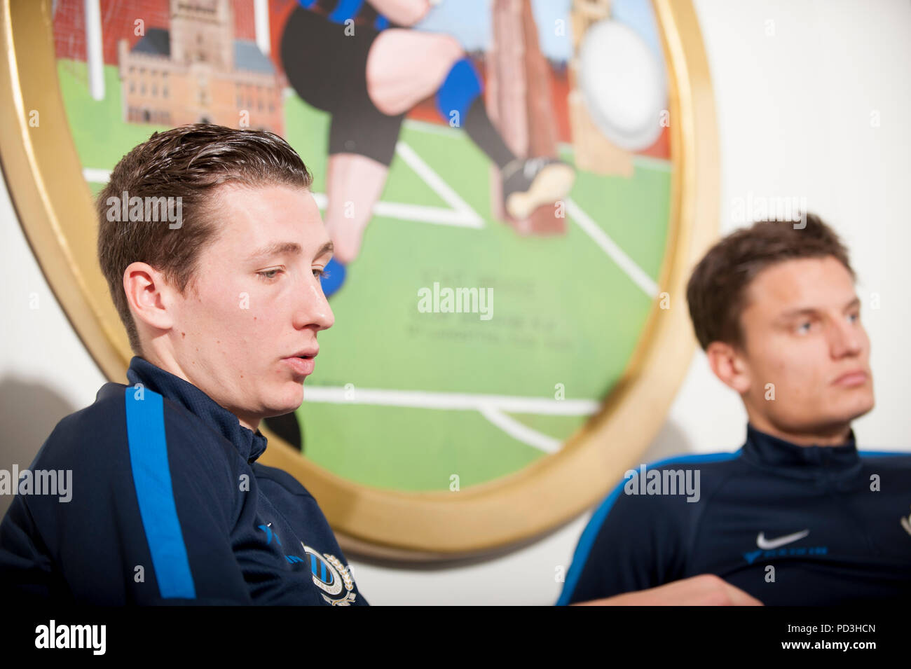Club Brugge football players Hans Vanaken and Jelle Vossen (Belgium, 02 ...