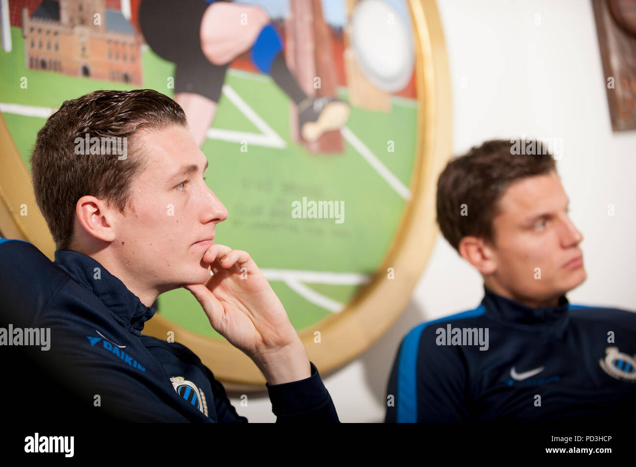 Club Brugge football players Hans Vanaken and Jelle Vossen (Belgium, 02 ...