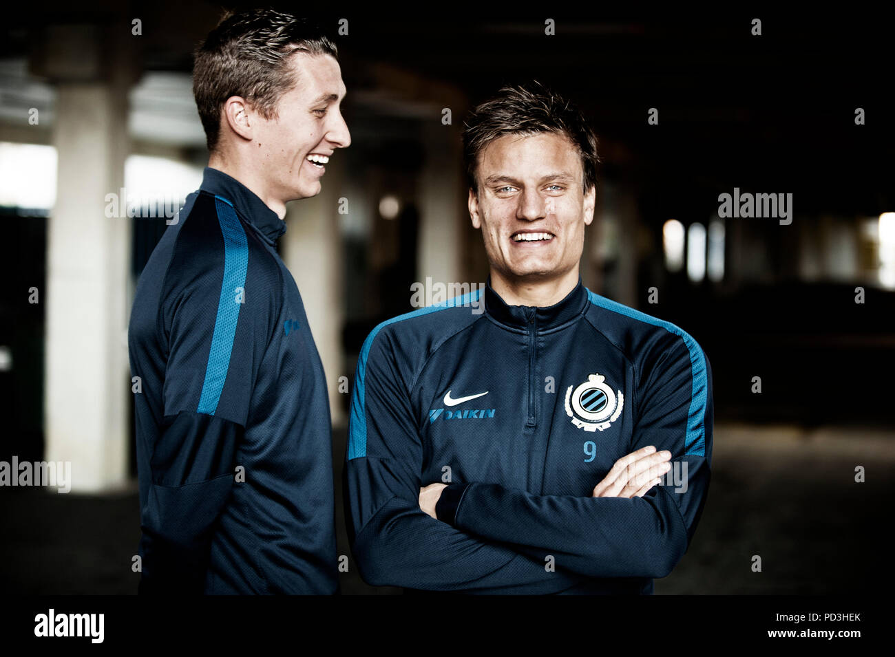 Club Brugge football players Hans Vanaken and Jelle Vossen (Belgium, 02 ...