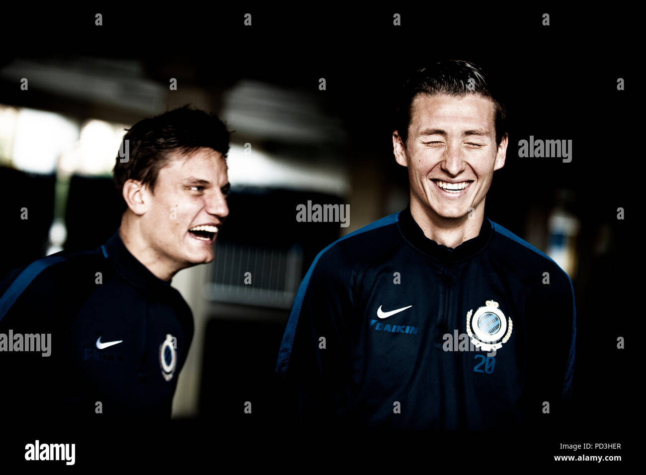 Club Brugge football players Hans Vanaken and Jelle Vossen (Belgium, 02 ...