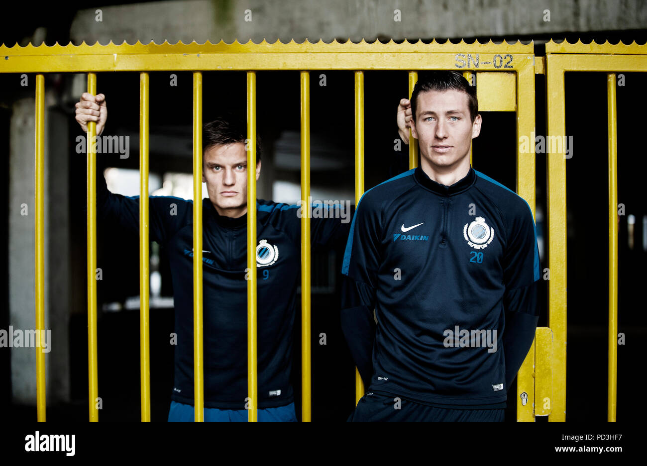 Club Brugge football players Hans Vanaken and Jelle Vossen (Belgium, 02 ...