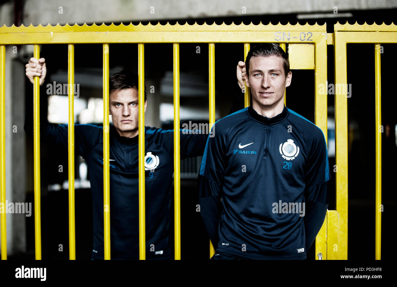 Club Brugge football players Hans Vanaken and Jelle Vossen (Belgium, 02 ...