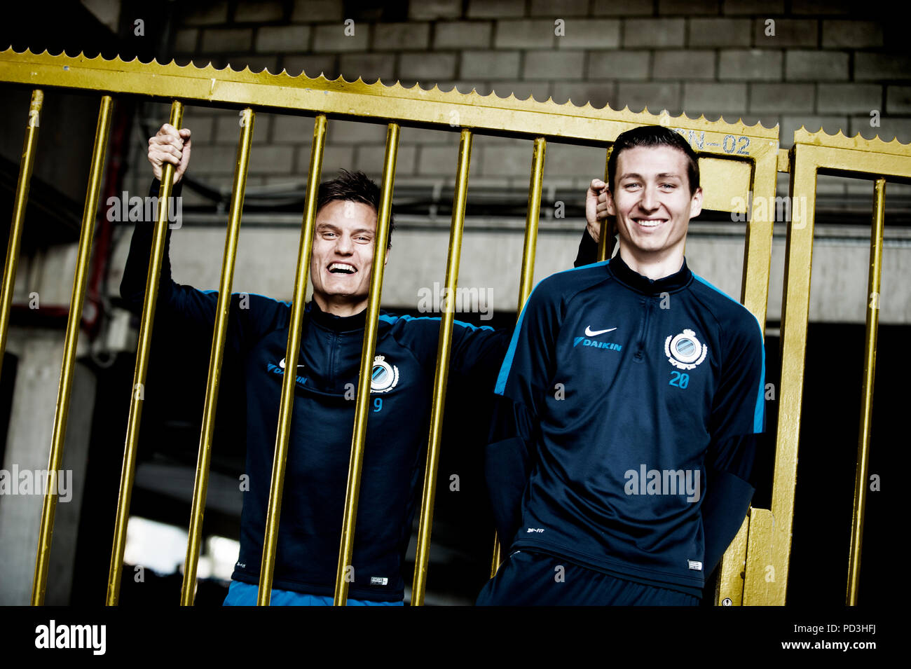 Club Brugge football players Hans Vanaken and Jelle Vossen (Belgium, 02 ...