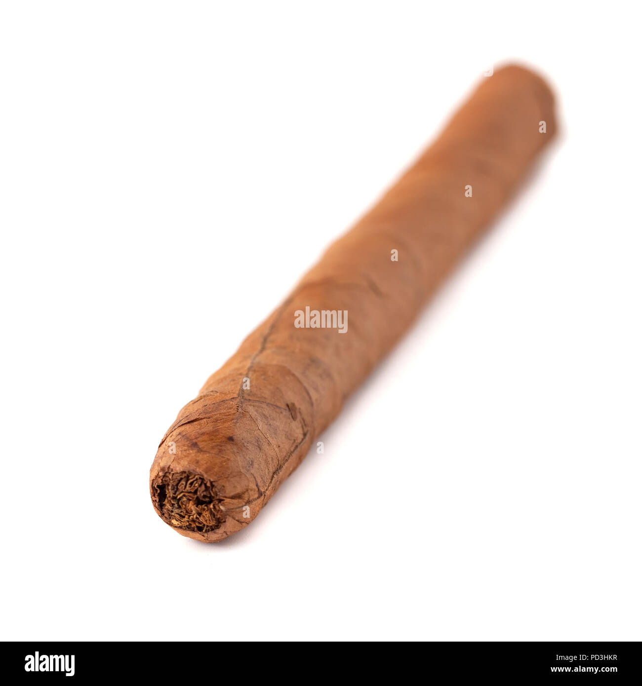 The long cigar isolated on a white background Stock Photo - Alamy