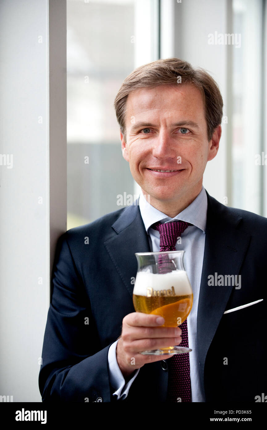Duvel Moortgat brewery CEO Michel Moortgat (Breendonk, 18/03/2011 Stock ...