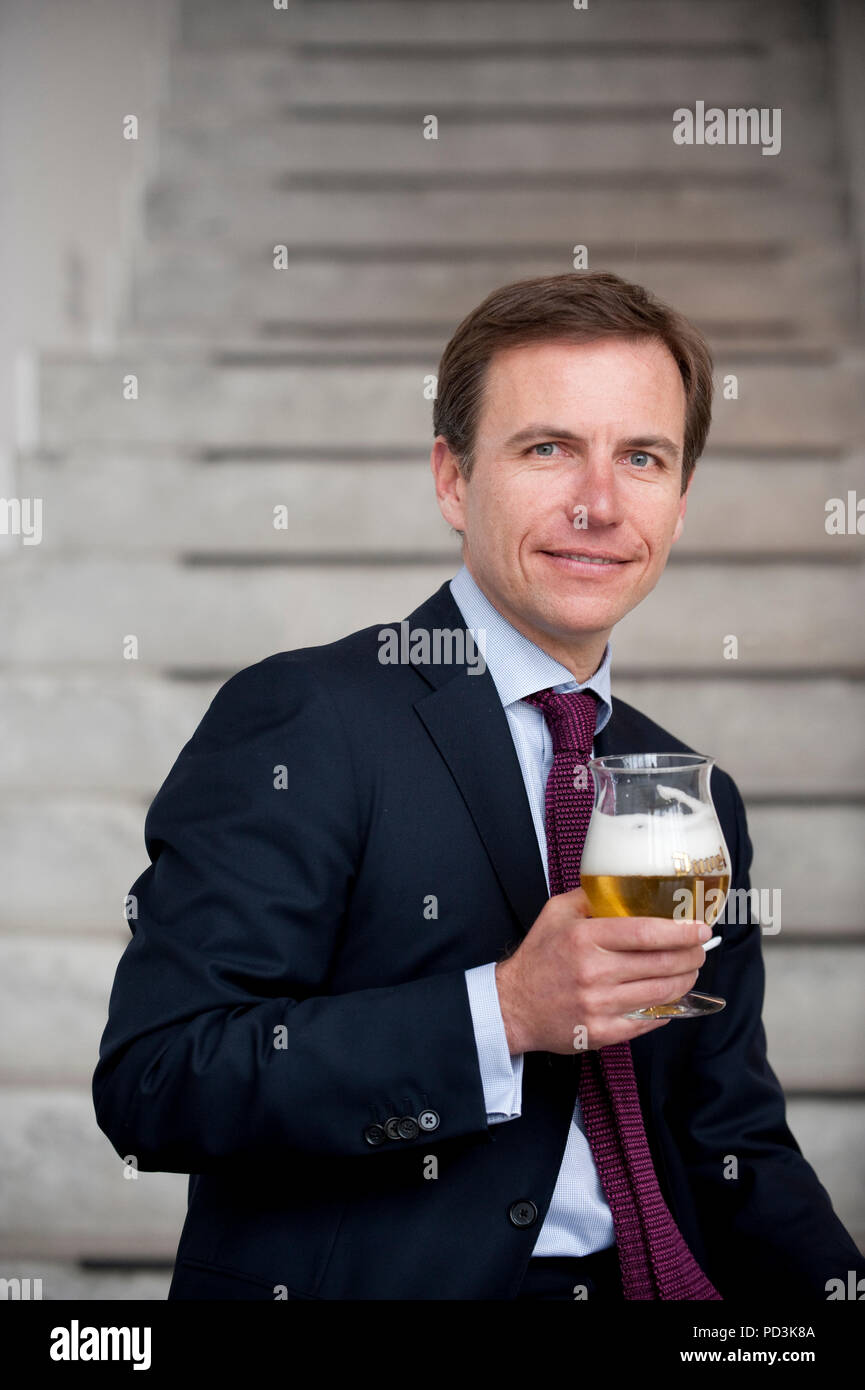 Duvel Moortgat brewery CEO Michel Moortgat (Breendonk, 18/03/2011 Stock ...