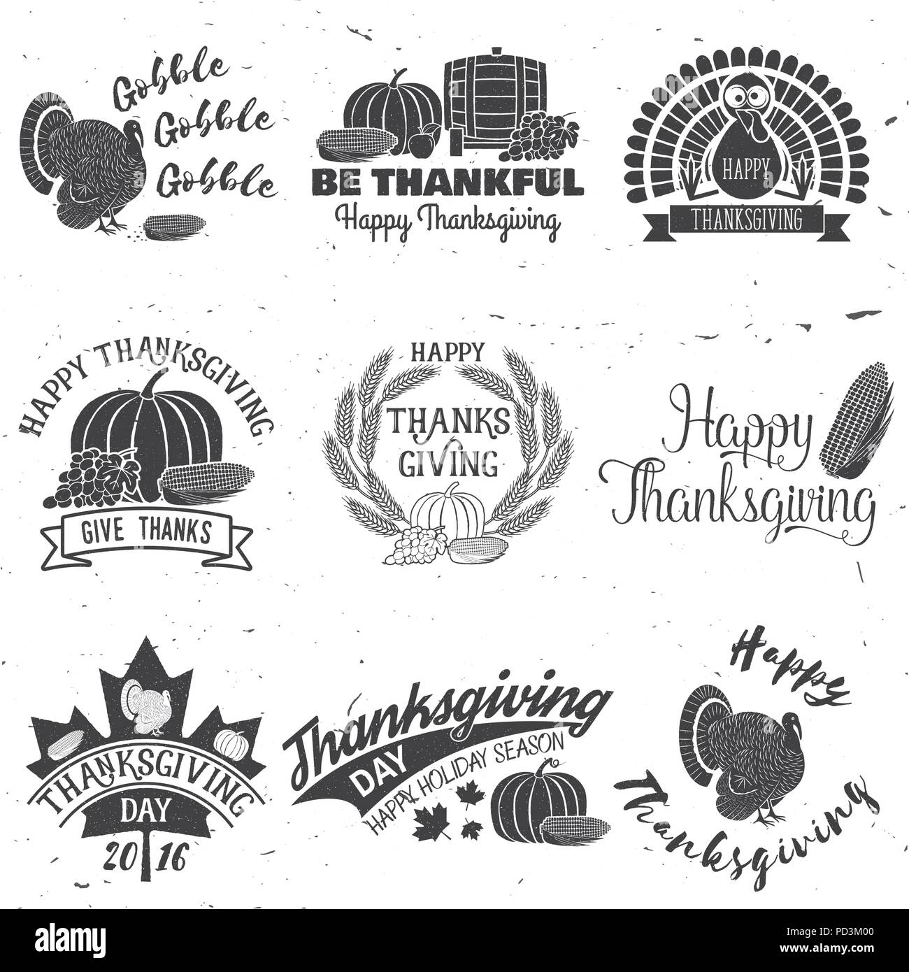 Retro Thanksgiving Clip Art